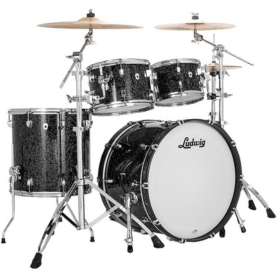 Ludwig Neusonic 4-piece Mod 2 Shell Pack With 22" Bass Drum Ebony Pearl ...