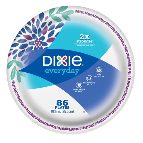 Dixie Everyday 10 1/16" Paper Plates - 86ct : Target