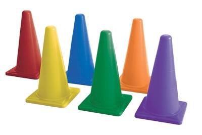 Sportime Light Weight Cones, 20 Inches, Assorted Colors, Set Of 6 : Target