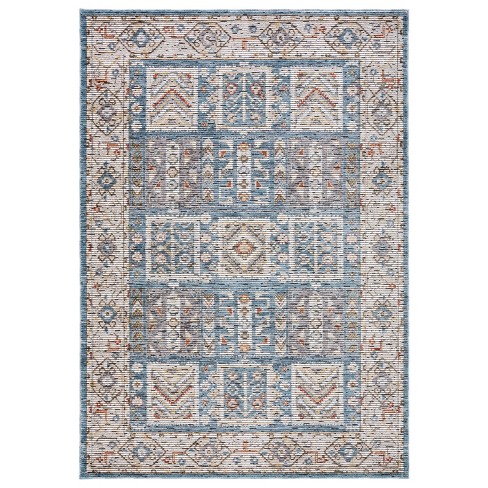Sierra Sra406 Power Loomed Area Rug - Ivory/blue - 4'x6' - Safavieh ...