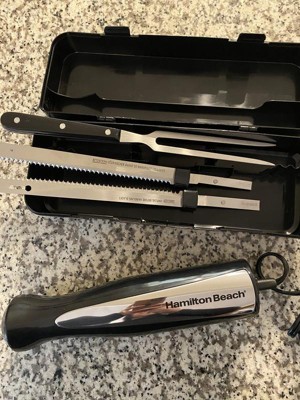 Hamilton Beach Electric Knife Carving Set Black - 74277 : Target