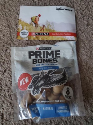Purina Prime Bones Mini Knotted Rawhide Free With Natural Duck Chewy ...