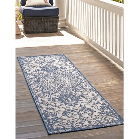Jill Zarin 2' 0 X 8' 0 Runner Indoor/outdoor Blue Runner Rug : Target