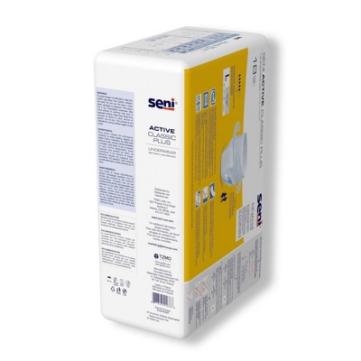 Seni Active Classic Plus Underwear, Moderate Incontinence, Unisex ...