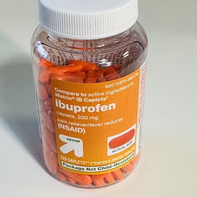Ibuprofen (nsaid) 200mg Pain Relief & Fever Reducer Caplets Easy Open ...