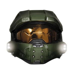Mens Halo Deluxe Master Chief Costume Mask - - Green : Target