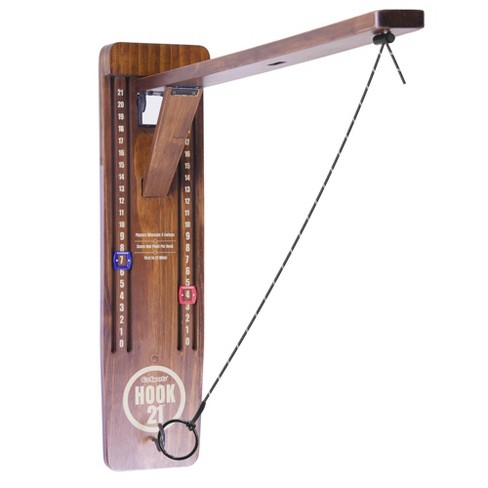 Gosports Hook 21 Wall Mount Ring Swing Game - Brown : Target