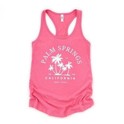 Simply Sage Market Women's Palm Springs Palm Trees Graphic Racerback ...