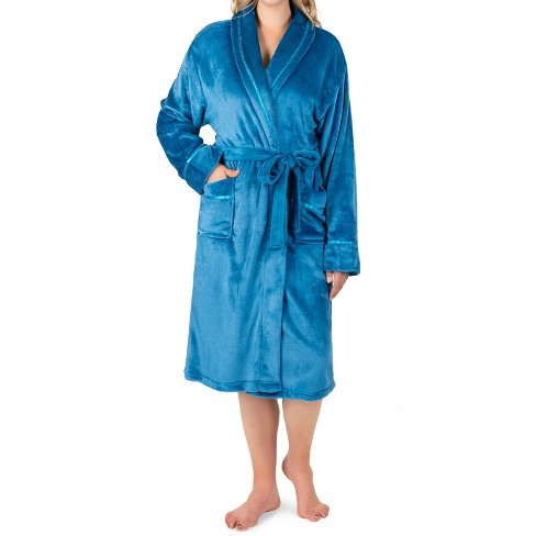 Pavilia Fleece Robe For Women, Plush Warm Bathrobe, Fluffy Soft Spa ...