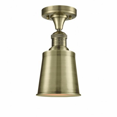 Innovations Lighting Addison 1 - Light Semi-flush Mount In Antique ...