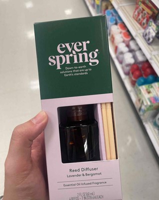 Liquid Reed Diffuser - Lavender & Bergamot - 2 Fl Oz - Everspring™ : Target