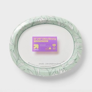 Ultra Disposable Platter Plates - Greenery - 20ct - up&up™: Paper, Oval ...