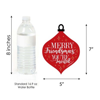 Big Dot Of Happiness Red And Gold Friendsmas - Shaped Fill-in ...