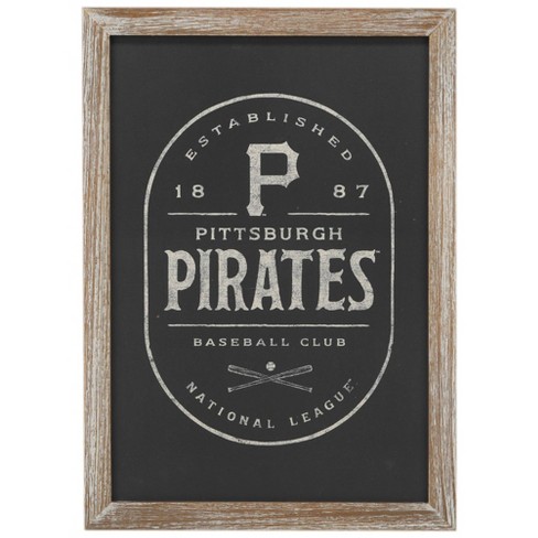 Mlb Pittsburgh Pirates Baseball Framed Sign Panel : Target