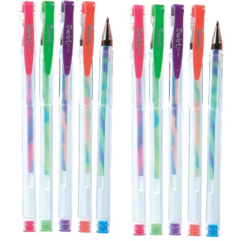 Surprise Swirl Gel Pens (10 Pack) - 2-color Ink Mix, Assorted Colors ...
