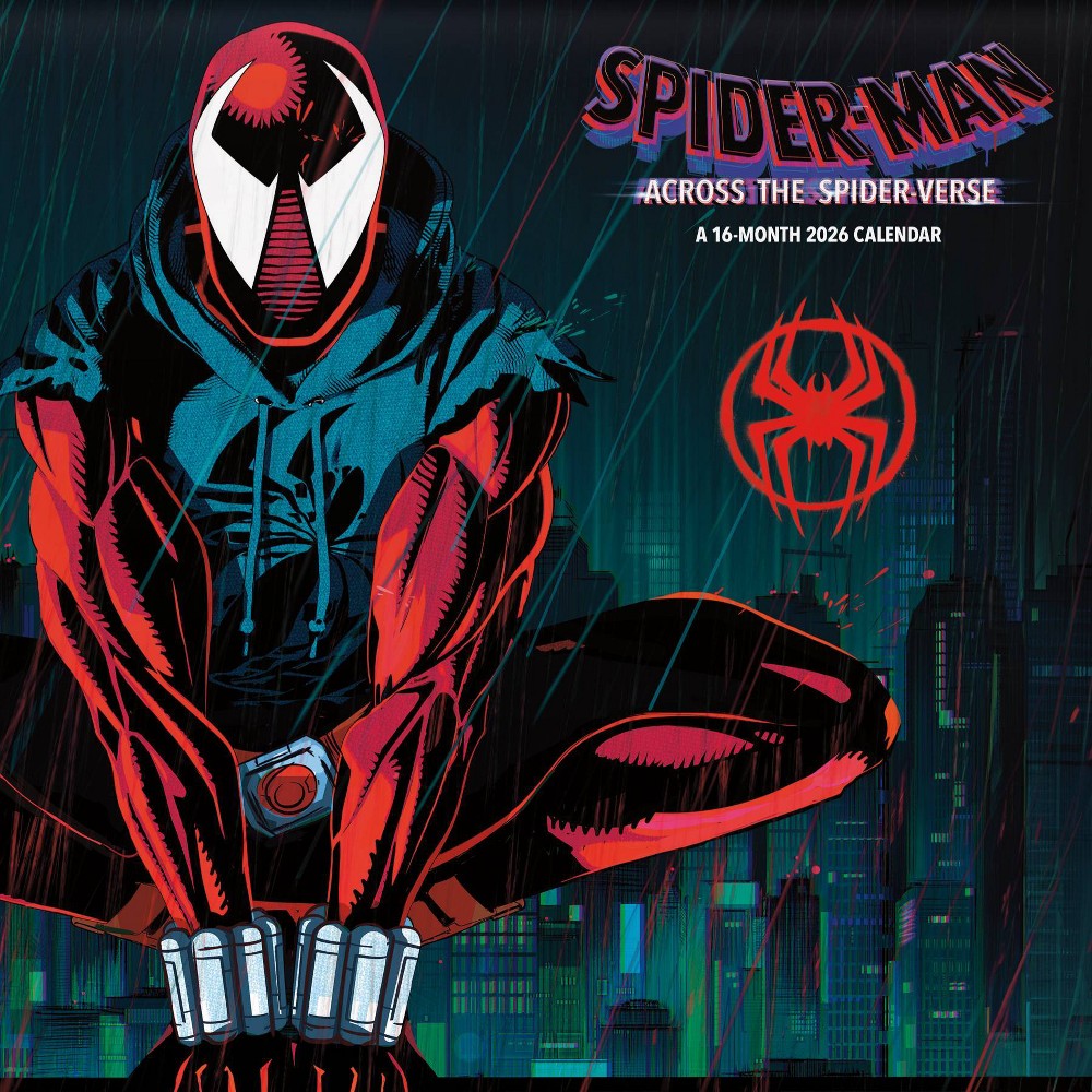 MARVEL Spider-Man Across the Spider Verse 12"x12" Wall Calendar 2026 ...