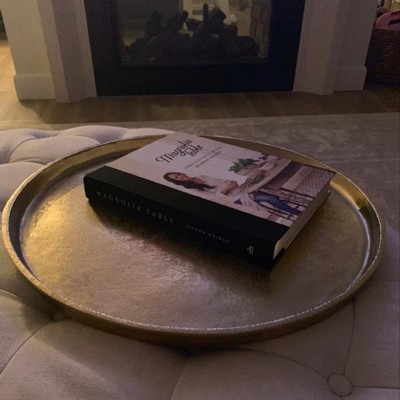 17.6" Round Aluminum Tray Gold - Threshold™ : Target