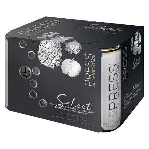 Press Premium Alcohol Hard Seltzer Select Variety Pack - 12pk/12 Fl Oz ...