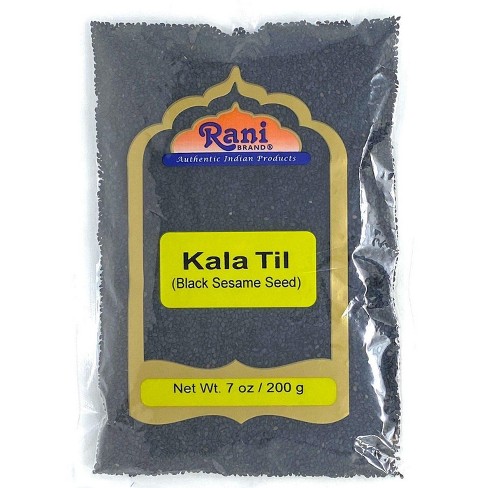 Sesame Seeds Whole Black, Raw (kala Till) - 7oz (200g) - Rani Brand ...