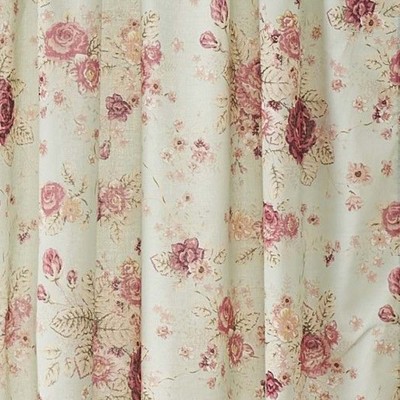 Greenland Home Antique Rose Light Filtering Window Panels With Tie ...