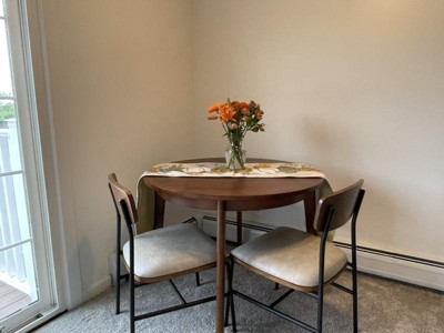 40" Astrid Mid-century Round Dining Table With Fixed Top - Threshold ...