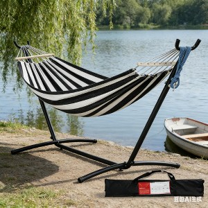 COZONY Hammock with Stand, 2-Person Portable Outdoor Hammock w/ Frame ...