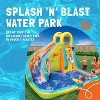Banzai Splash 'n Blast Kids Outdoor Backyard Inflatable Water Slide ...