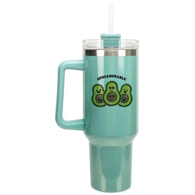 100 North Avocadorable Trio Emoji Avocado 40 Oz. Stainless Steel, Large ...
