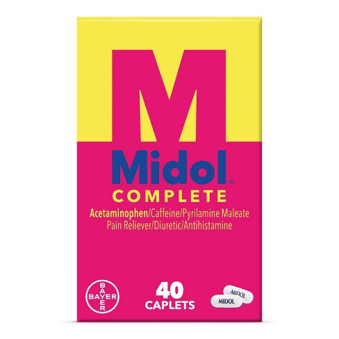 Midol Menstrual Symptom Relief Tablets - Acetaminophen - 40ct : Target