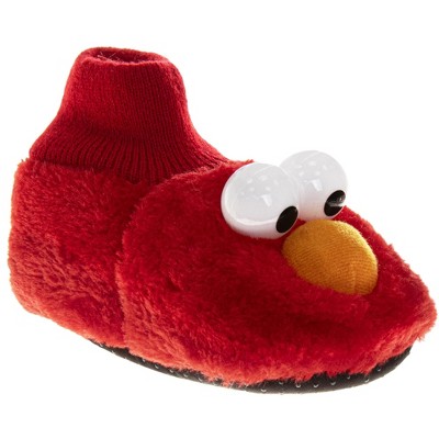 Sesame Street Kids Curious Elmo Dual Sizes Slippers. (toddler/little ...