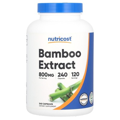 Nutricost Bamboo Extract, 800 Mg , 240 Capsules (400 Mg Per Capsule ...
