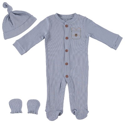 Baby Gear Baby Boy Clothes Matching Hat and Mittens Pajama Set for ...
