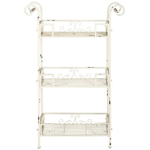 Noreen 3 Tier Indoor And Outdoor Shelf - Antique White - Safavieh : Target