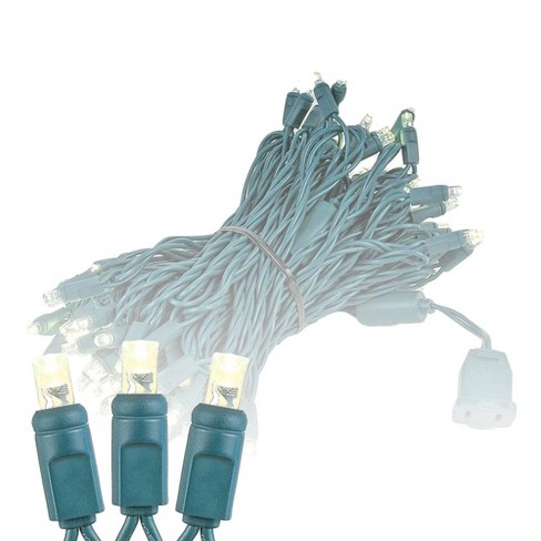 Novelty Lights Warm White Led Christmas Mini Light Set (green Wire, 50 ...