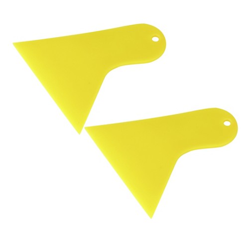 Unique Bargains Plastic Car Window Film Scrapers Yellow 2 Pcs : Target