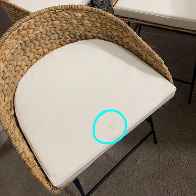 Landis Woven Backed Counter Height Barstool With Cushion - Threshold ...