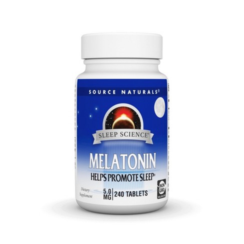 Melatonin Tablets 5mg - Tablet By Source Naturals, Inc. - 240 Tablet ...