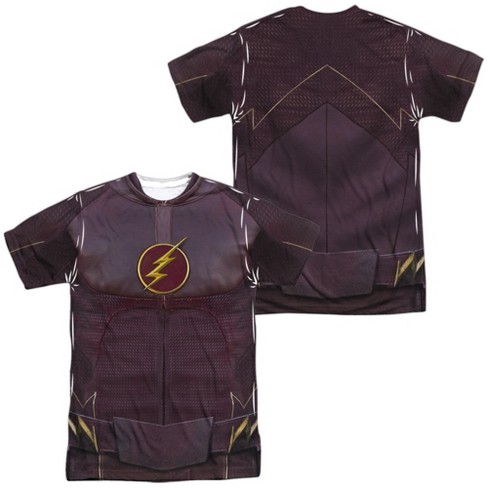 The Flash Flash Uniform Front-back Print Adult Sublimated Costume T ...