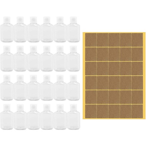 Cornucopia Brands 2oz Plastic Squeeze Bottles, 24pk; Flip Cap Travel ...