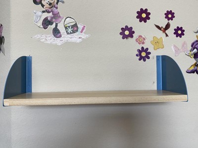 Wood Kids' Shelf With Metal Brackets Blue - Pillowfort™ : Target