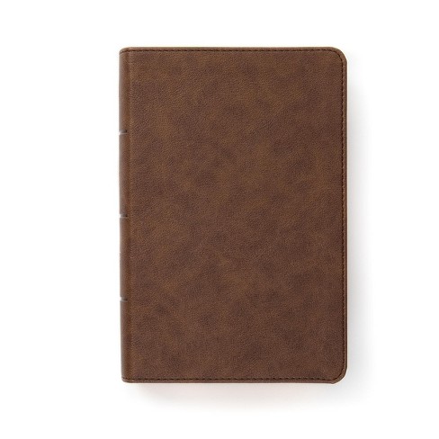 Csb Single-column Compact Bible, Brown Leathertouch - By Csb Bibles By ...
