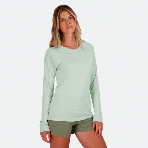 Vapor Apparel Women's Upf 50+ Uv Sun Protection Solar Long Sleeve Shirt, Seagrass, X Large : Target