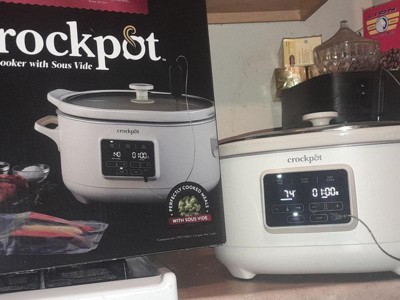 Crock-pot 6qt Programmable Slow Cooker With Sous Vide - Oat Milk Ivory ...