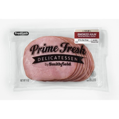 Prime Fresh Smoked Ham Lunchmeat - 8oz : Target