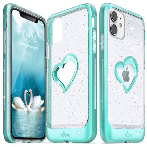 Vena Vlove Glitter Heart Case For Apple Iphone 11 : Target