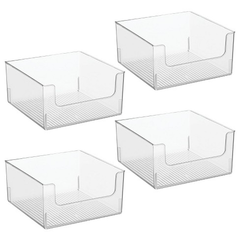 Mdesign Open Front Plastic Storage Bin For Cube Furniture, 12" W, 4 ...