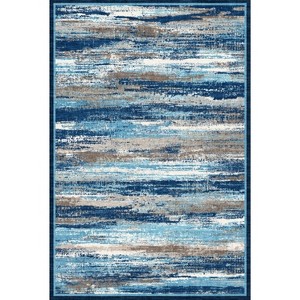 Modern Abstract Area Rug Non-Slip Soft Bedroom Living Room Rug Thin ...