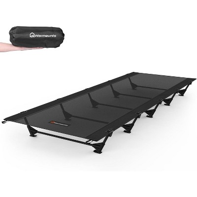 Warmounts 28in Wide Folding Camping Cot Portable Sleeping Cot Black ...