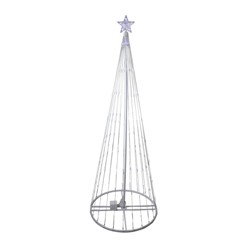 Northlight 6' White Led Lighted Cone Tree Outdoor Christmas Decor : Target