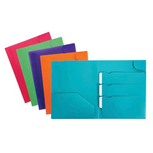 Poly pocket folder store